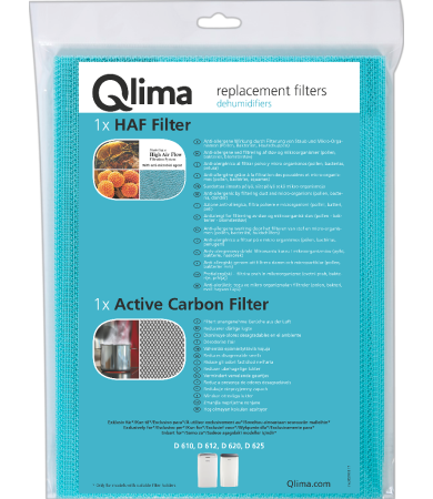 Kit filtre HAF et charbon D 610/D 612/D 620/D 625 bleu